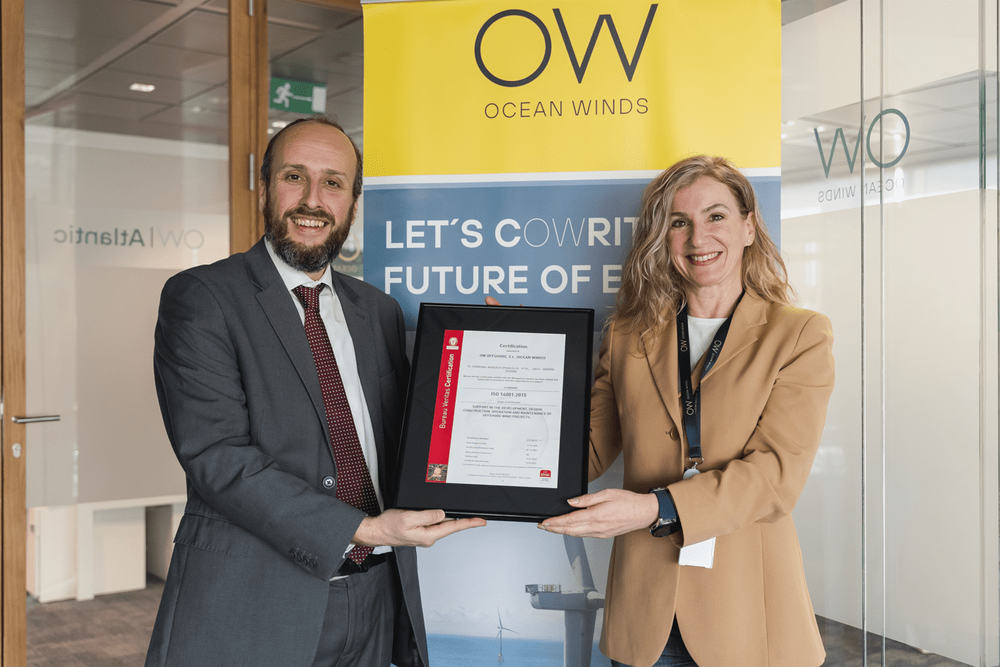 Ocean Winds has certified its integrated Health, Safety, Environment ...